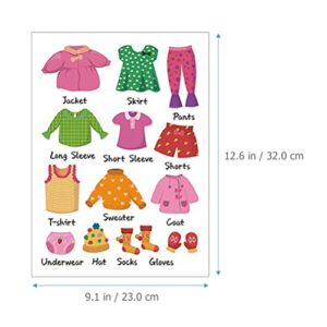 Gadpiparty Kids Wardrobe Clothing Label Kit Girl Dresser Decals Home Organization Labels Clothes Label Stickers for Nursery Closet Wardrobe