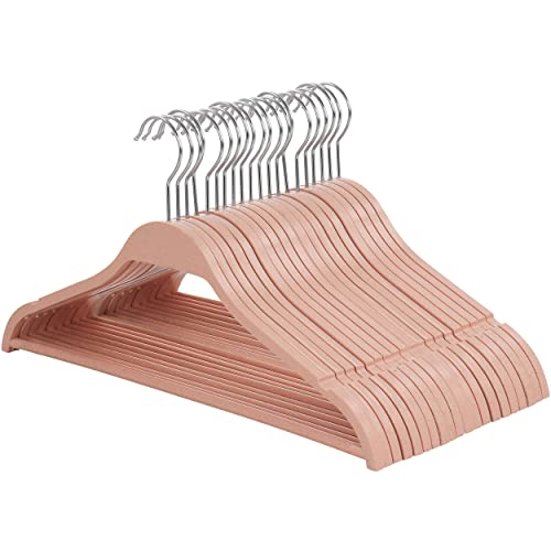 Elama Home 20 Piece Biodegradable Coat Hangers in Pink (ELH-20)