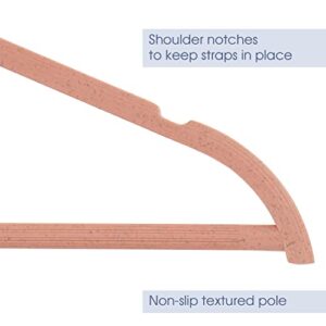 Elama Home 20 Piece Biodegradable Coat Hangers in Pink (ELH-20)