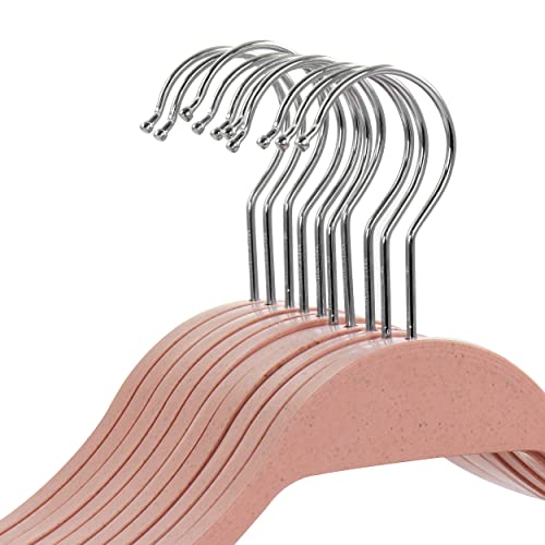 Elama Home 20 Piece Biodegradable Coat Hangers in Pink (ELH-20)