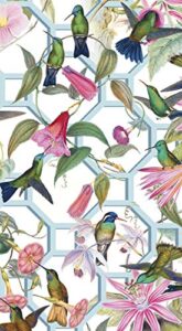 caspari disposable hand towels, decorative paper guest towels for bathroom or paper napkins dinner napkins size hummingbird trellis pak 30