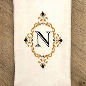 Monogram Hand Towel, Fleur De Lis,Scroll, Customized