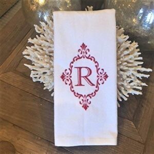 Monogram Hand Towel, Fleur De Lis,Scroll, Customized