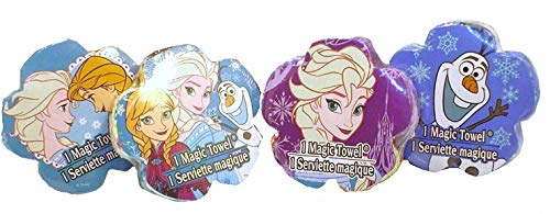 Disney Frozen Magic Pop-Up Towels/Wash Cloths (4 Designs) – Elsa, Olaf, Elsa & Anna, Elsa and Anna & Olaf