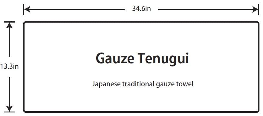 MIKURA Double Gauze Tenugui, Japanese Towel, Seigaiha (Navy)