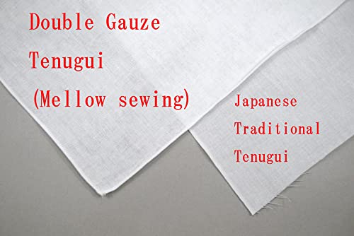 MIKURA Double Gauze Tenugui, Japanese Towel, Seigaiha (Navy)