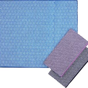 MIKURA Double Gauze Tenugui, Japanese Towel, Seigaiha (Navy)