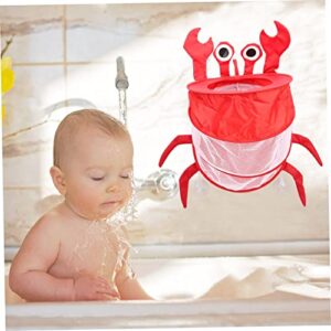 Kisangel Bathtub Toy Storage Animal Shape Folding Bedroom Hanging Bag Bath Toy Holder,Random Color