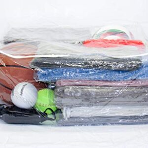 Clear Vinyl Zippered Storage Bags 23 x 23 x 10 Inch 10-Pack