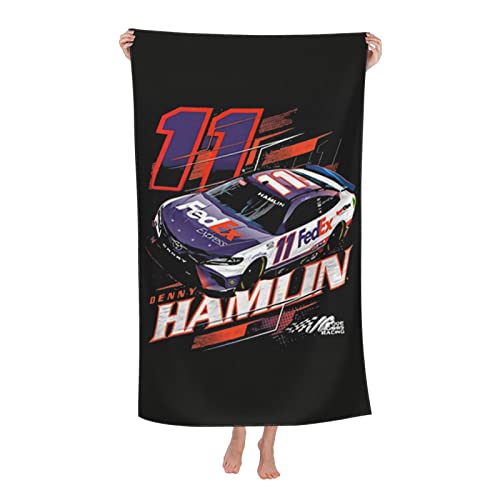 Denny Hamlin 11 Large Bath Towel Absorbent Quick Dry Beach Shawl Bath Towels Blanket for Pool Swim Bathroom Home Unisex, 52in X 32 in