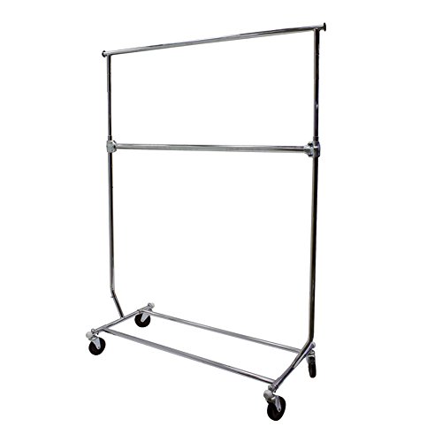 Add on Bar for NAHANCO RCS-1 and RCS2 Rolling Clothes Racks, Chrome