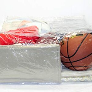 Clear Vinyl Zippered Storage Bags 23 x 23 x 12 Inch 10-Pack