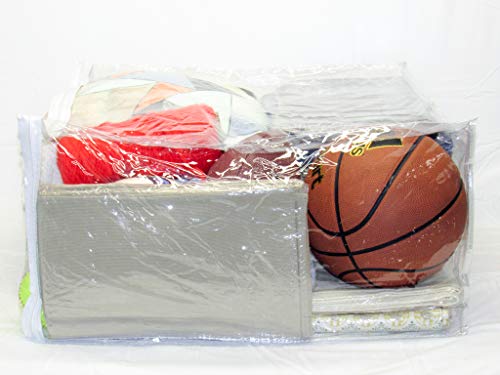 Clear Vinyl Zippered Storage Bags 23 x 23 x 12 Inch 10-Pack