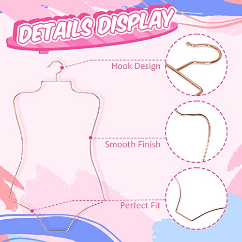 Qianly Body Shape Bikini Swimsuit Hanger, Kids Clothes Hanger Bathing Suit Hanger for Cloakroom Bedroom Laundry Closet Home