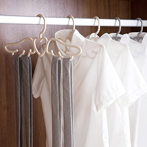 12 Pack Skirt Hangers for Women Multifunctional Clothes Hanger for Pants Shorts Underclothes Plastic Heart Hangers Cute Space Saving Hangers for Outside Closet (White)