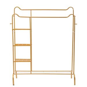 cute cat ear shaped gold garment rack clothes rack 4 tier storage shelves heavy duty clothing rack portable wardrobe closet organizer standing clothes rack