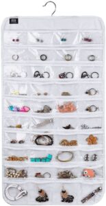 bb brotrade hanging jewelry organizer,accessories organizer,80 pocket organizer for holding jewelries