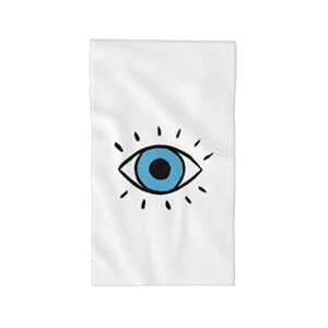 otrahcsd cotton face towel, evil eye hand towel, soft absorbent washcloths for bathroom, hotel, gym and travel