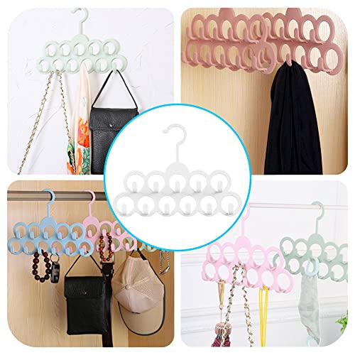 LIANGGEHAIZI Space Saving Hanger Magic Hanger Multifunctional Clothes Hanger with 11 Hooks for Hanging Hat Keys Bags Silk Scarf