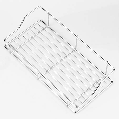 2-Pack 9" Rustproof Stainless Steel Shower Caddy, Adhesive Bathroom Wall Mounted Storage Accessories Shower Shelf Organizer, Chrome