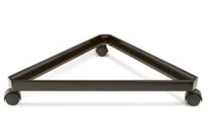 only garment racks #1945b black triangle base triangle base for grid with casters, black