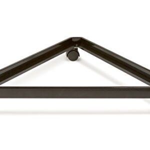 Only Garment Racks #1945B Black Triangle Base Triangle Base for Grid with Casters, Black