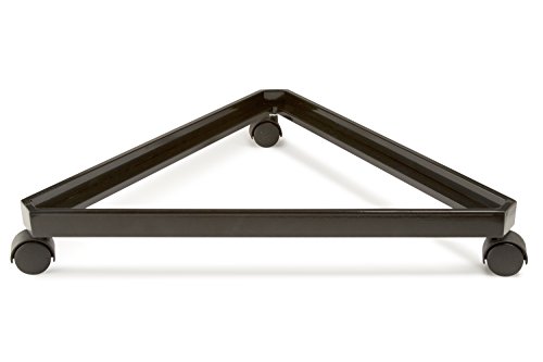 Only Garment Racks #1945B Black Triangle Base Triangle Base for Grid with Casters, Black