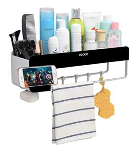 ihebe adhesive bathroom shelf storage organizer wall mount no drilling shower shelf kitchen storage basket rack shelves shower caddy