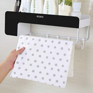 iHEBE Adhesive Bathroom Shelf Storage Organizer Wall Mount No Drilling Shower Shelf Kitchen Storage Basket Rack Shelves Shower Caddy