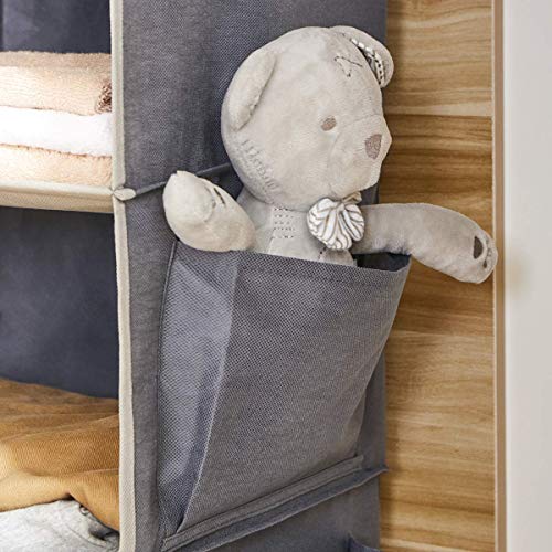 YOUDENOVA Hanging Closet Organizers and Storage, 6-Shelf Closet Hanging Storage Shelves