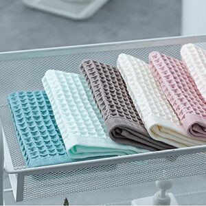 HOIRIX 2-Pack Waffle Weave Face Towels Cotton Highly Absorbent & Quick Drying Hand Towel ( Color : White , Size : 2Pack )