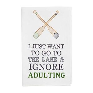 ignore adulting lake towel