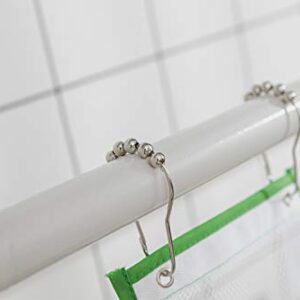 ALYER Hanging Storage Shower Caddy Organizer,Mesh Pockets for Bathroom,Closet,Pantry (Gray)