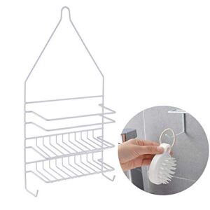 R FLORY 2 Tier Shower Rack Caddy Bathing Shelf Shower Head Hanging Rack Wall Mount Bathroom Room Saver Container …