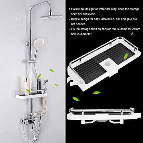 Hztyyier Shower Caddy Shelf Bathroom Shower Rack Organizer Holder for Bath Ball, Shampoo, Conditioner,and Other Bathroom Accessories