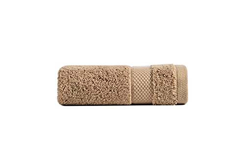 100% Cotton Luxurious Hotel Quality Hand Towels Soft and Absorbent, Premium Quality Perfect for Daily Use - Machine Washable (Camle)