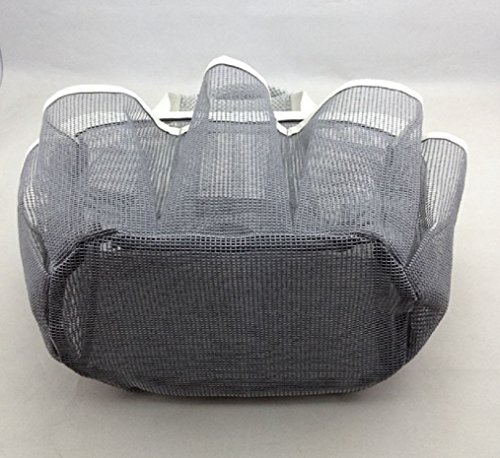 Quick Dry Shower Tote & Mesh Caddy, 7-Pocket (Cool Grey)