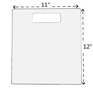 NAHANCO FB1303 Acrylic Shirt Folding Board, 11" Width x 12" Length, Clear