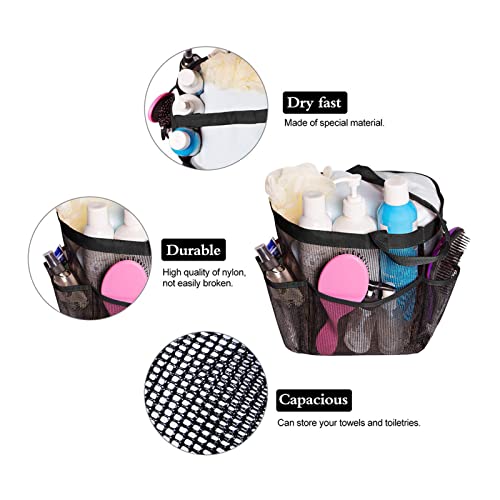 2 Pack mesh Shower Caddy Portable Shower Tote Bag for College Dorm, Gym,Travel,Bathroom Essentials with Reinforced Handles