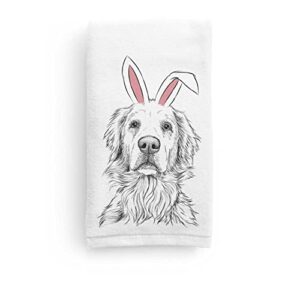 inkopious easter golden retriever decorative hand towel bathroom and kitchen decoration décor