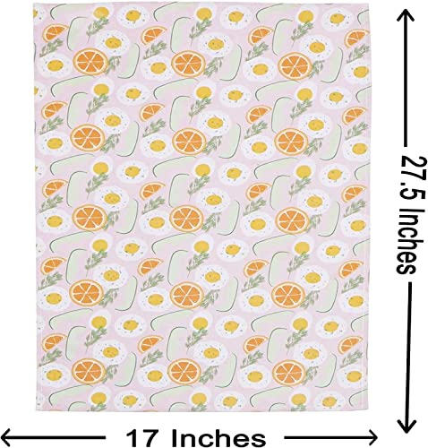 SunMoonSky Hand Bath Towels 100% Cotton Placemats 14 x 19 Inch, Hand Bath Towels or Cotton Placemats Set of 2 Collection of The Elegant Styles and Quality Fabrics for Every Occasion. (Lemon)