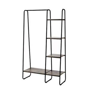 Seville Classics 4-Tier Freestanding Closet Organizer, Black