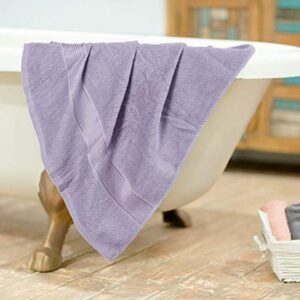 Belizzi Home Ultra Soft 6 Pack Cotton Towel Set, Contains 2 Bath Towels 28x55 inch, 2 Hand Towels 16x24 inch & 2 Wash Coths 12x12 inch, Ideal for Everyday use, Compact & Lightweight - Dark Purple