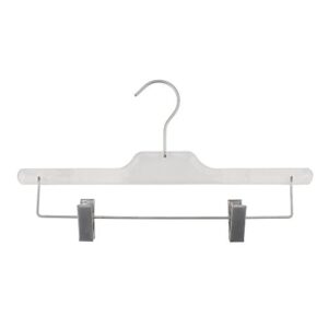 nahanco 90014rc50hu premium acrylic, skirt pant hanger, 14", clear (pack of 12)