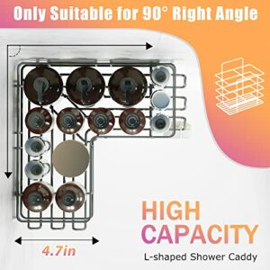 Corner Shower Caddy,Bathroom Organizer 5 Pack Extra 1 Set Adhesives Tapes Durable No Drilling Stainless Steel Bathroom Storage Shower Shelves with Soap Dish Toothbrush Holder for Bathroom/Kitchen/Dorm