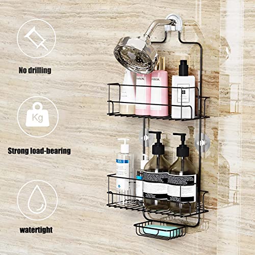 Sankoly 8 Pcs Bathroom Shower Caddy Connectors Suction Cups PVC Heavy Strength Clear Sucker Without Hooks for Regular Shower Caddy Basket Christmas Light