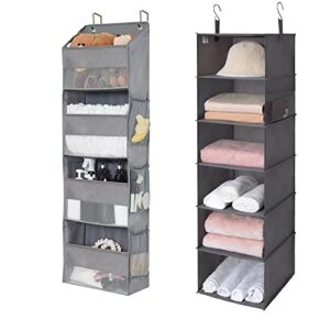 granny says bundle of 1-pack over the door closet organizer & 1-pack hanging closet organizer