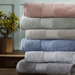 Modern Threads 600 GSM 6-Piece Towel Set with Filgree Jacquard Border Blue