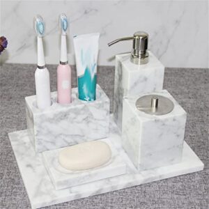 czdyuf marble wash set bathroom five-piece set cup tray bathroom supplies toilet supplies