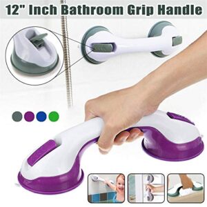 Portable Bathroom Grip Rail SPA Bath Shower Support Safety Suction Mount Handle Bar Vacuum Suction Cup Anti Slip Support (Color : Purple)